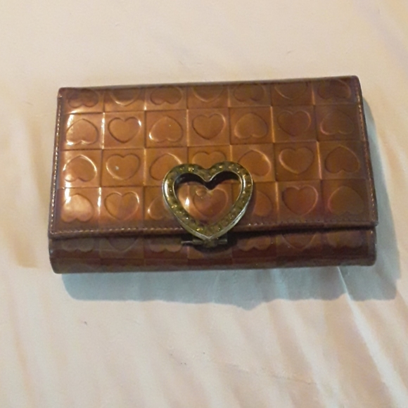 LovCat Paris | Bags | Lovcat Paris Heart Embossed Wallet | Poshmark